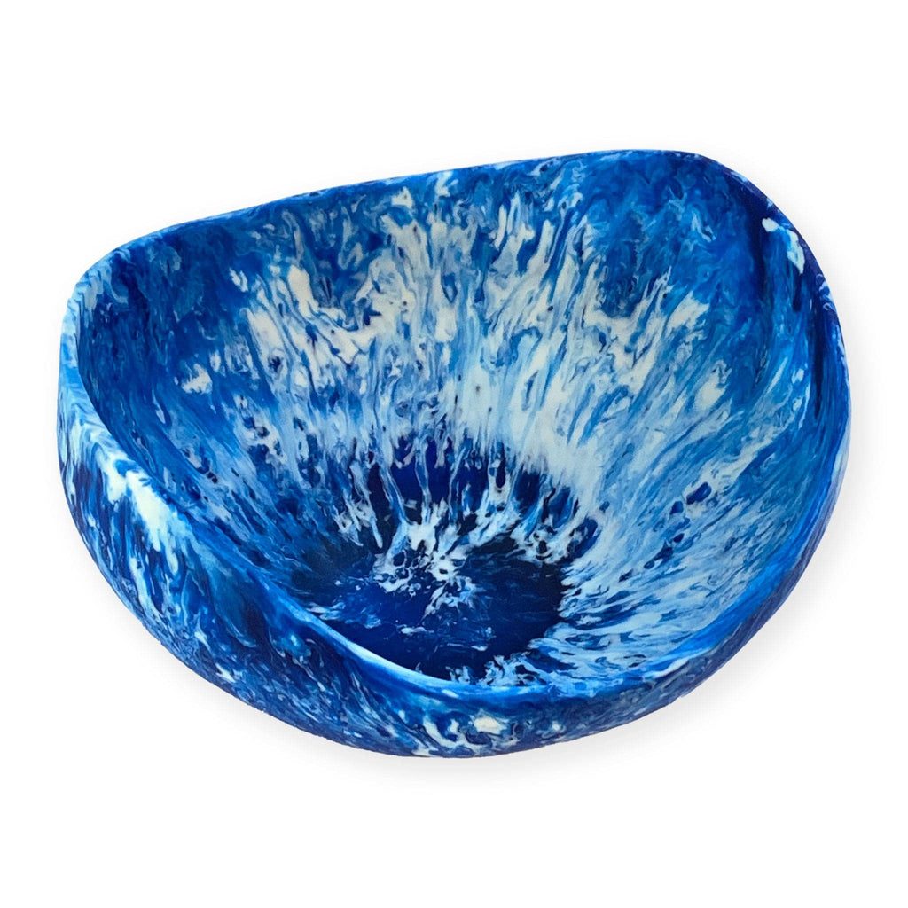 Sculptural Resin Swirl Bowl Iceberg – Little & Fox