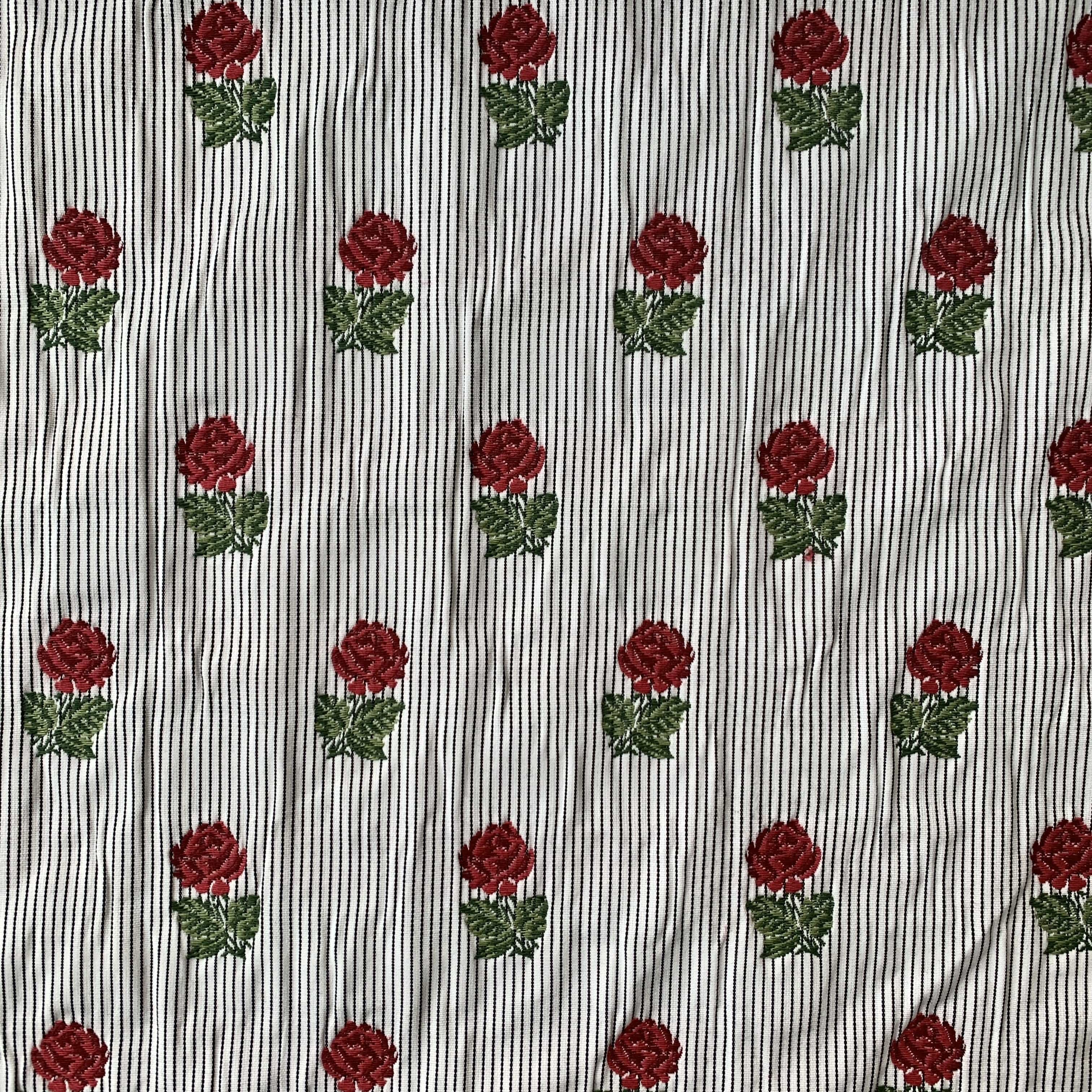 Claret Rose Embroidered Fabric – Little & Fox