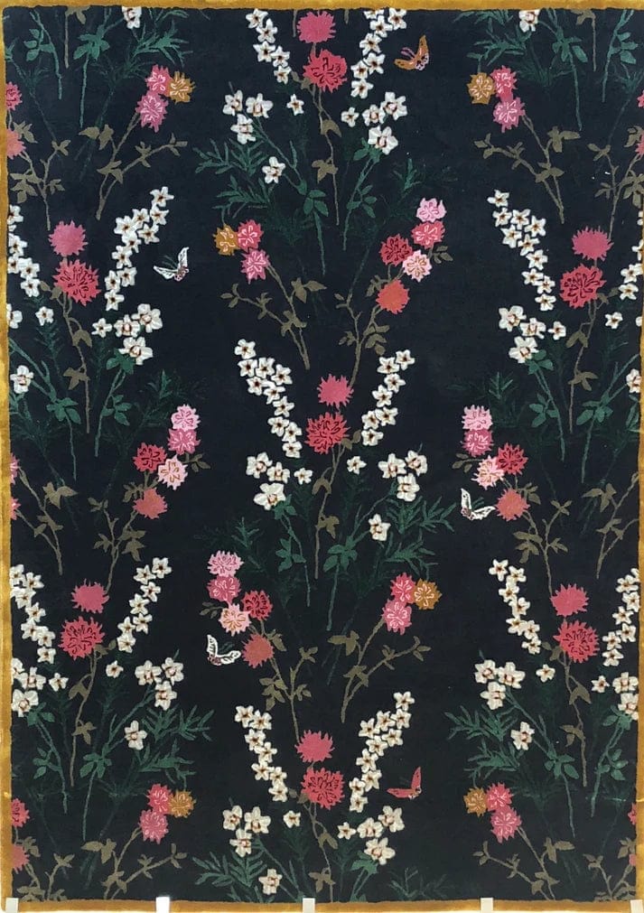 Flowers Of Virtue Graphite 244x152cm Hand Tufted Rug – Little & Fox