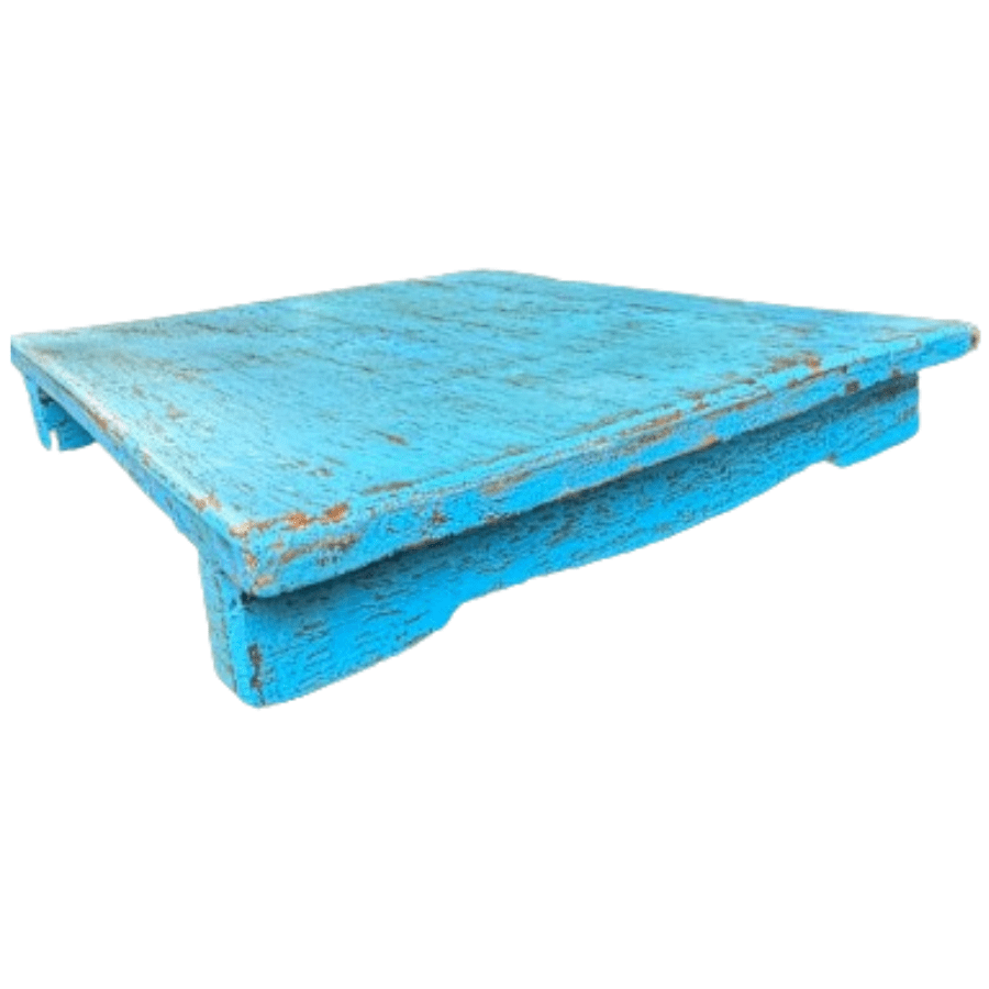 Handcrafted Vintage Blue Wooden Tray – Little & Fox