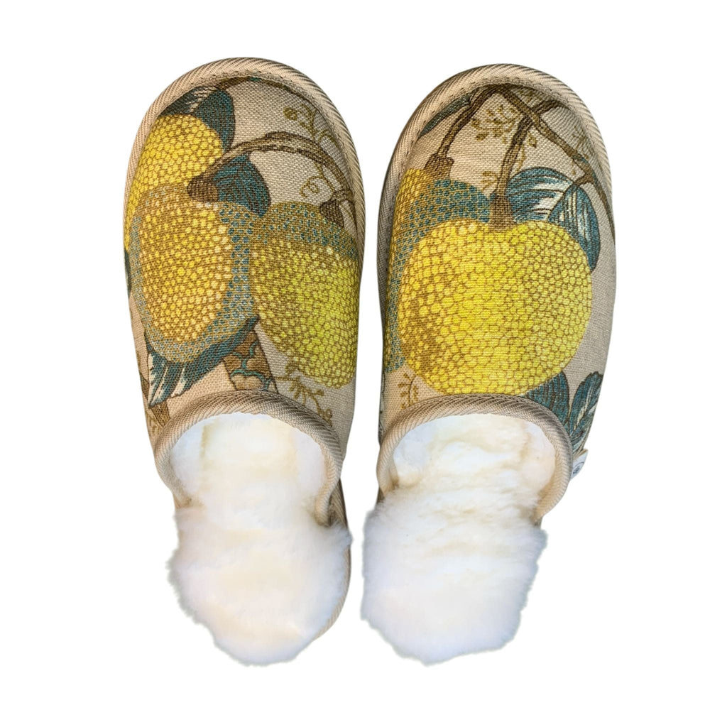 Lemon Vine Medium White Slippers – Little & Fox
