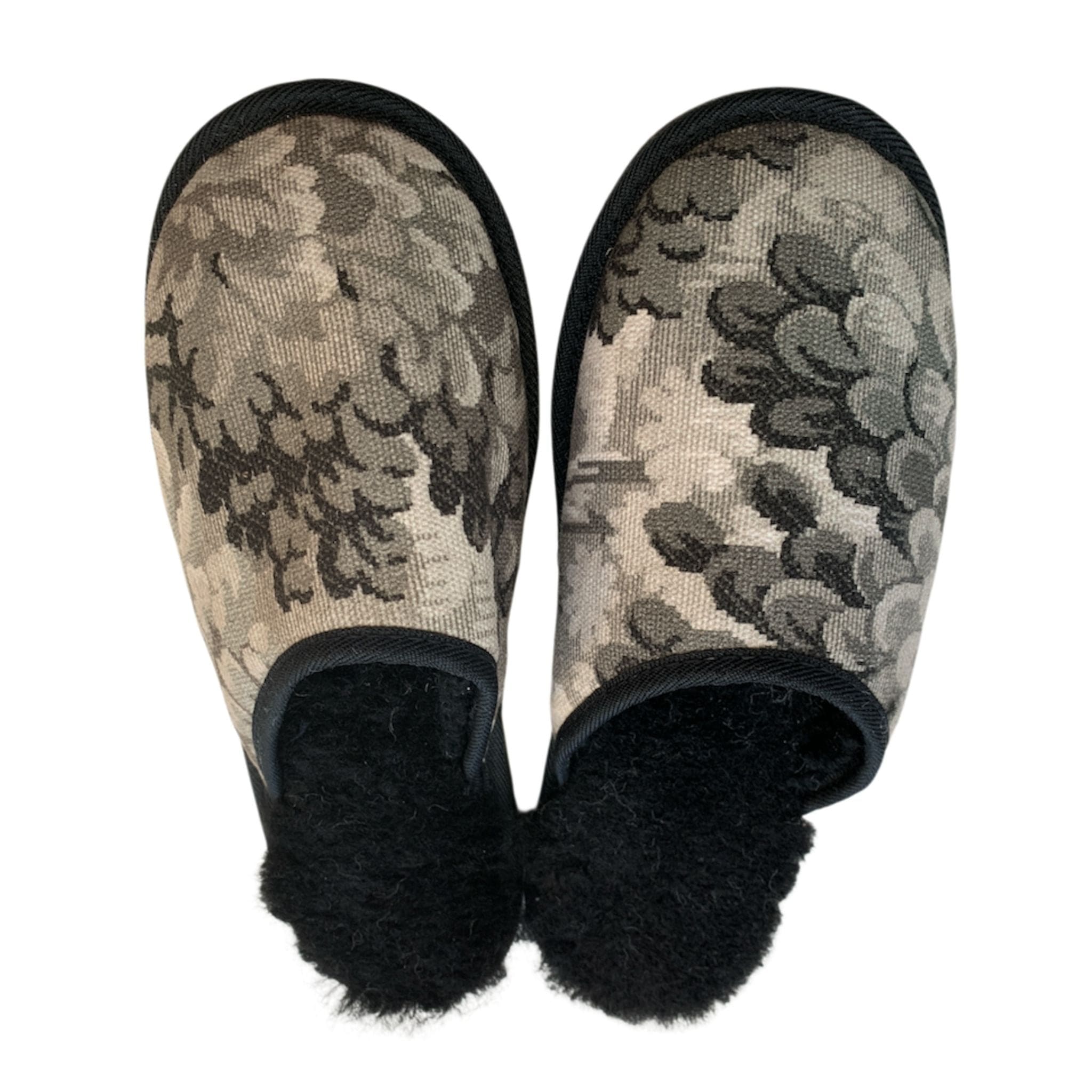 Shades of Grey XL Black Slippers | Little & Fox