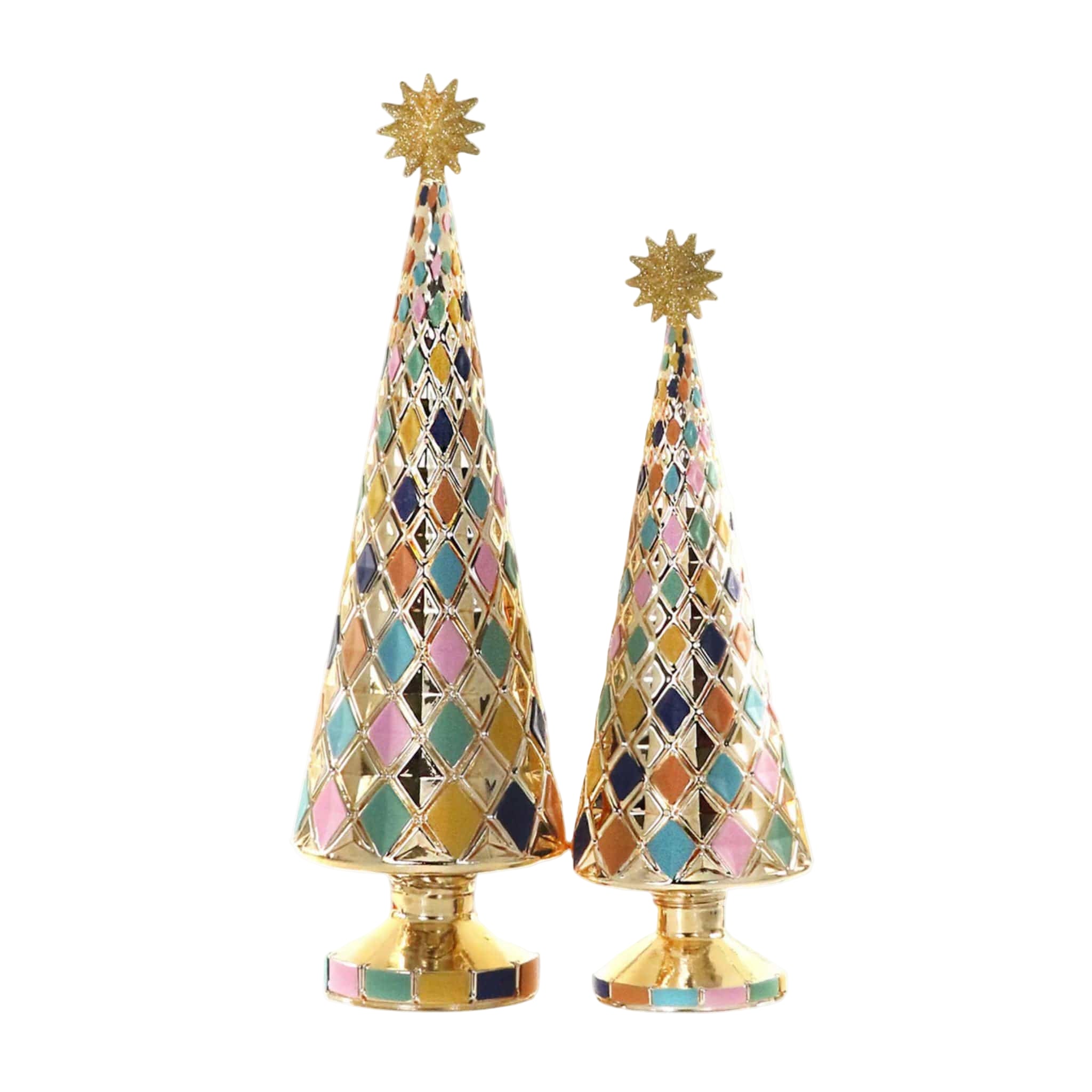 Stacked Diamond Pastel Trees Set – Little & Fox