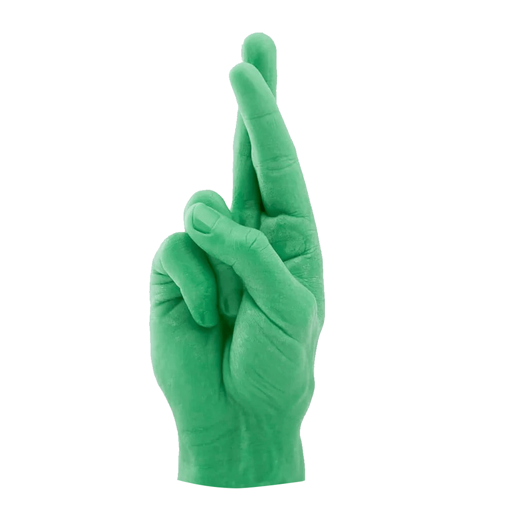 Green Crossed Fingers Candle Handle – Little & Fox
